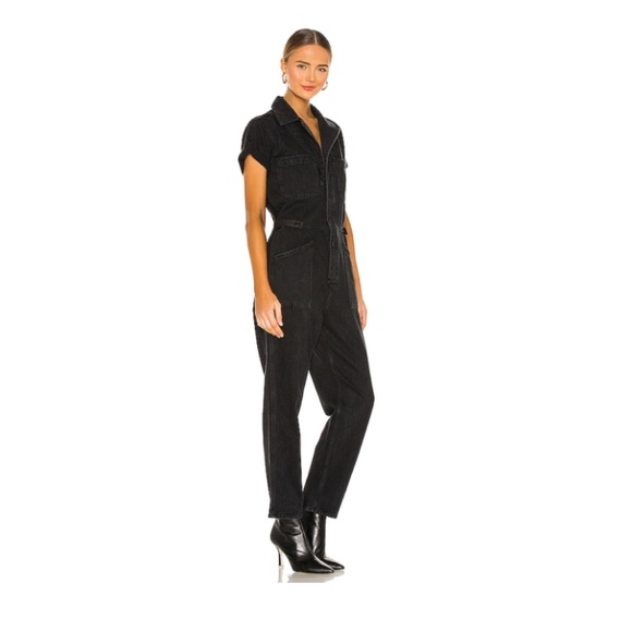 Pistola Pants And Jumpsuits Nwt Pistola Black Denim Grover Jumpsuit